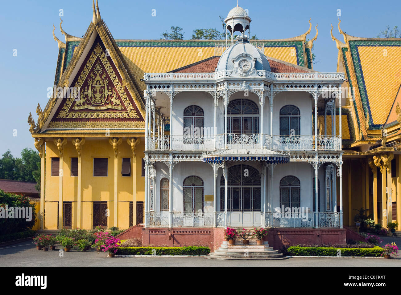 Pavilion of Napoleon III in the Royal Palace, Phnom Penh, Cambodia ...