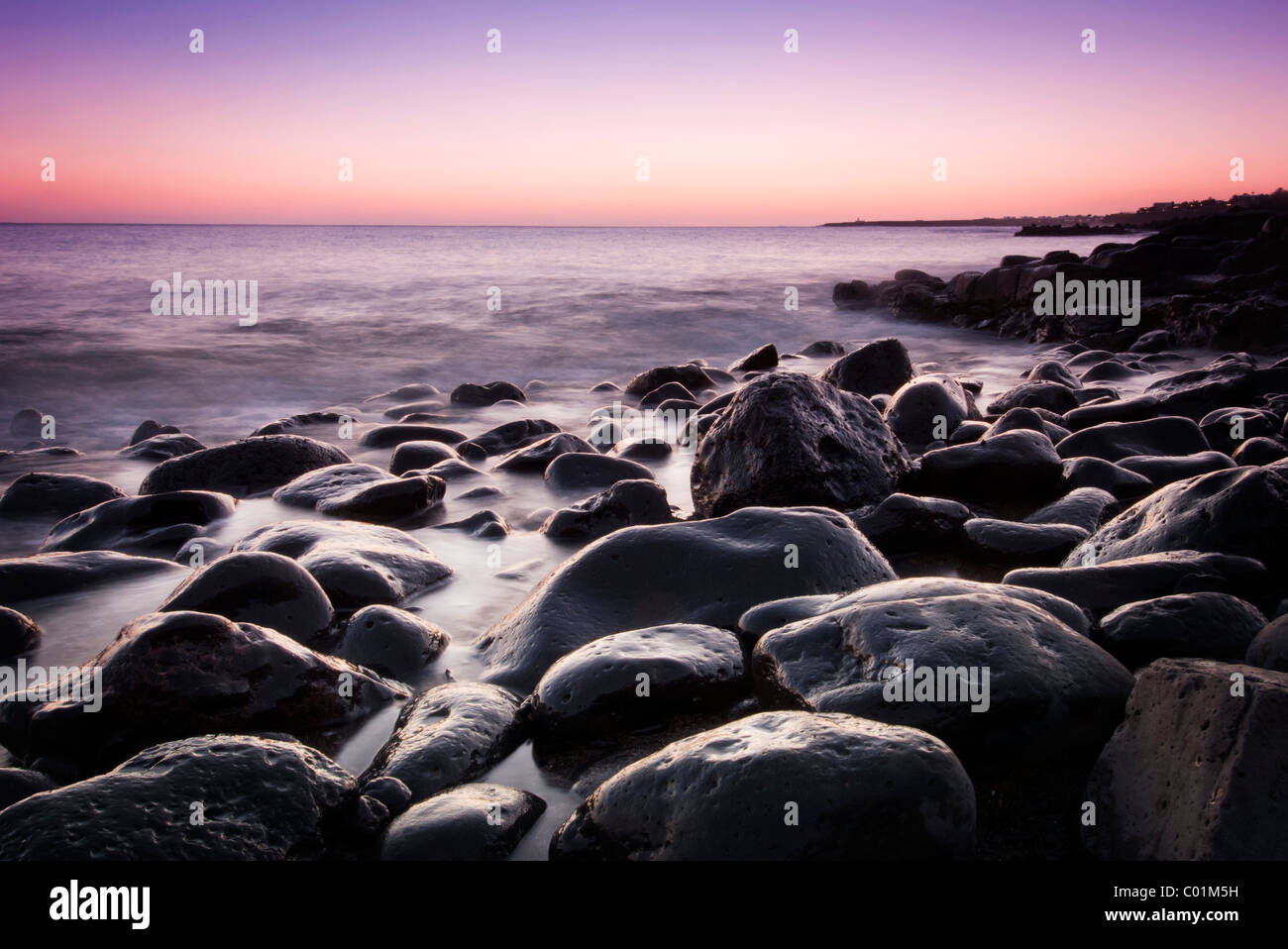 rocks at Playa Blanca Stock Photo - Alamy