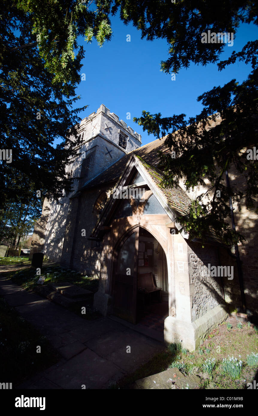 Letcombe Regis Parish Church Wantage Oxfordshire England UK Porch Stock ...