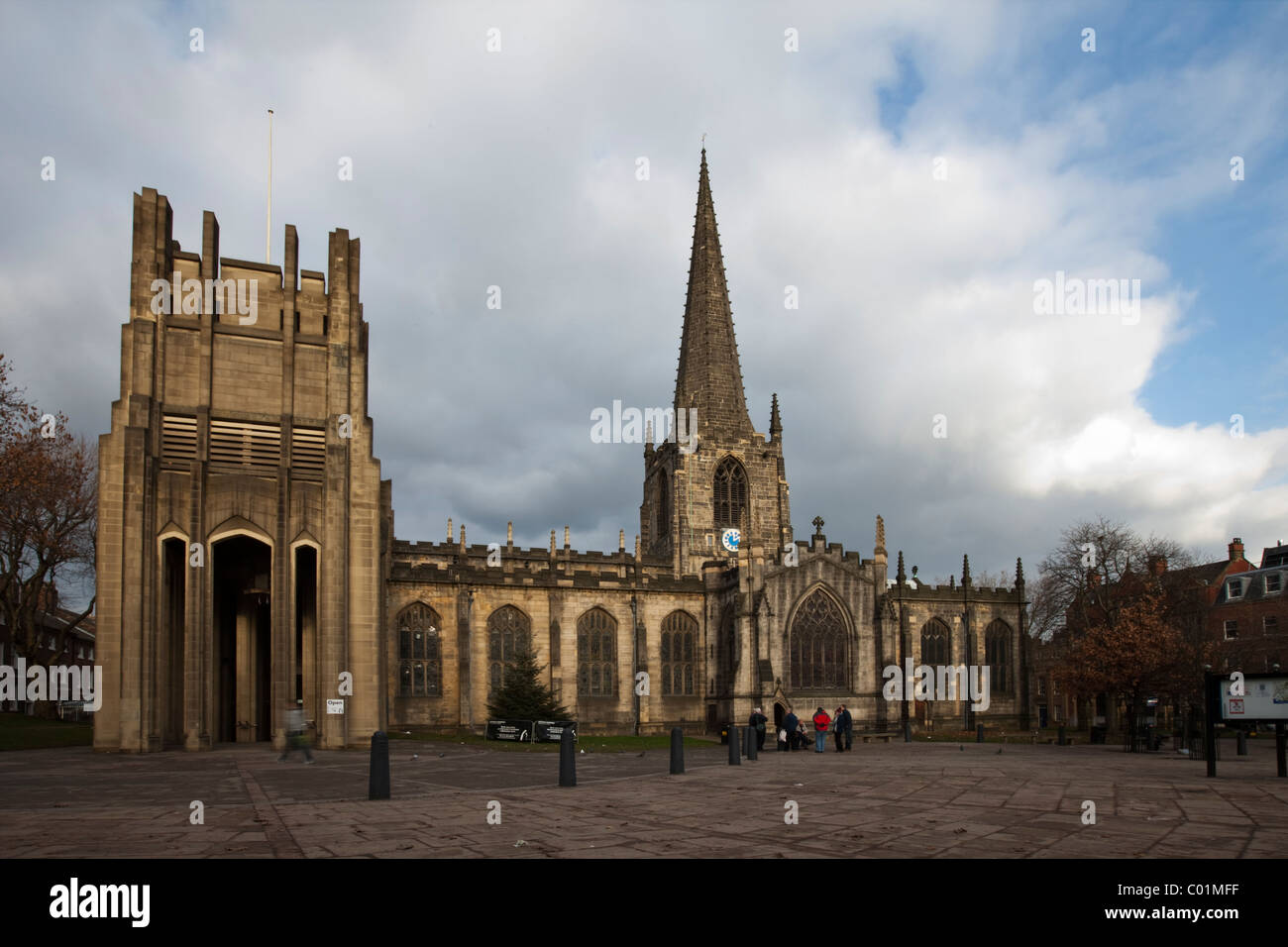 Sheffield Cathedral in Sheffield city center South Yorkshire England ...