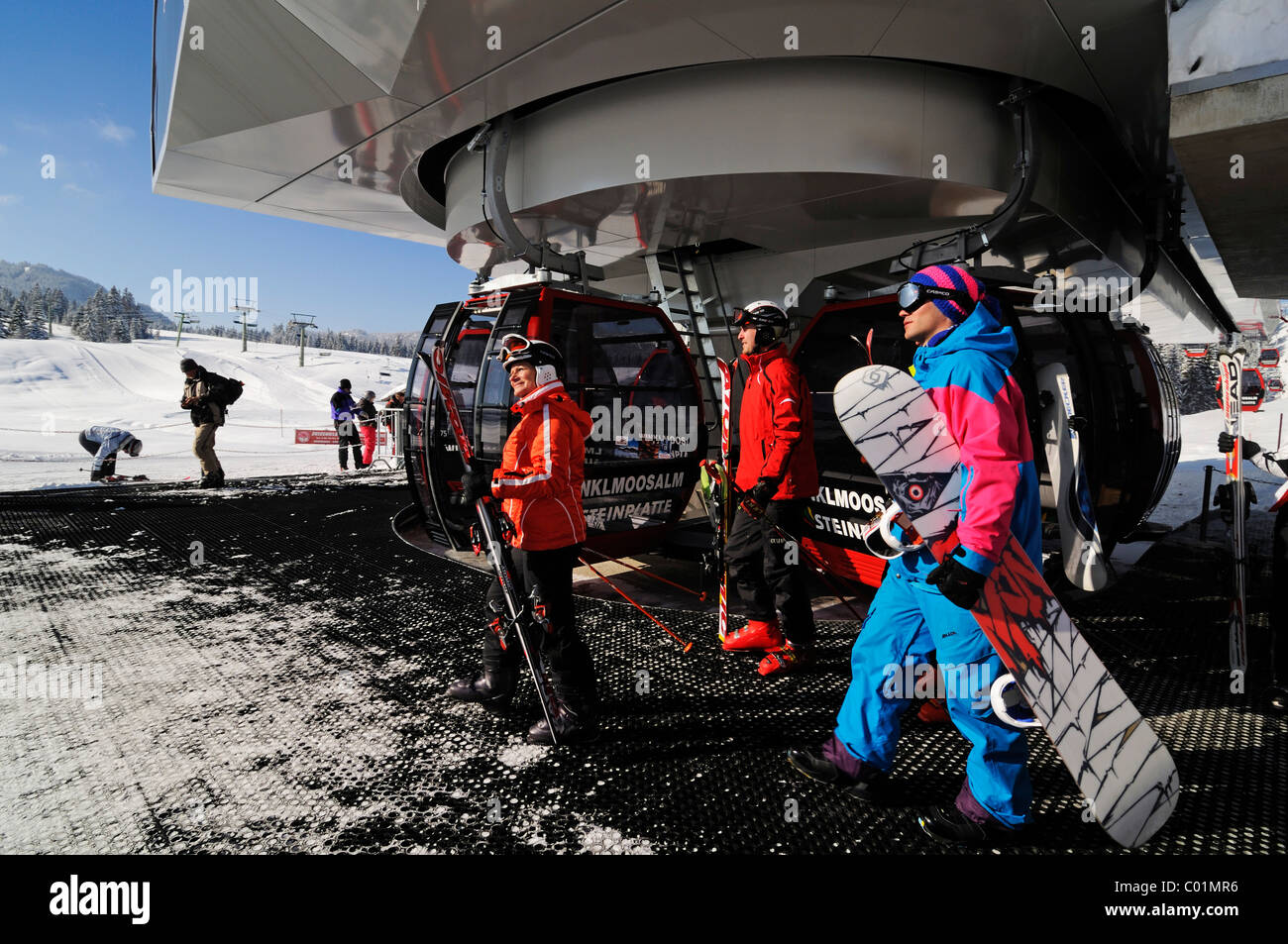 Cable car station, Reit im Winkl, Steinplatte Mountain, Chiemgau ...