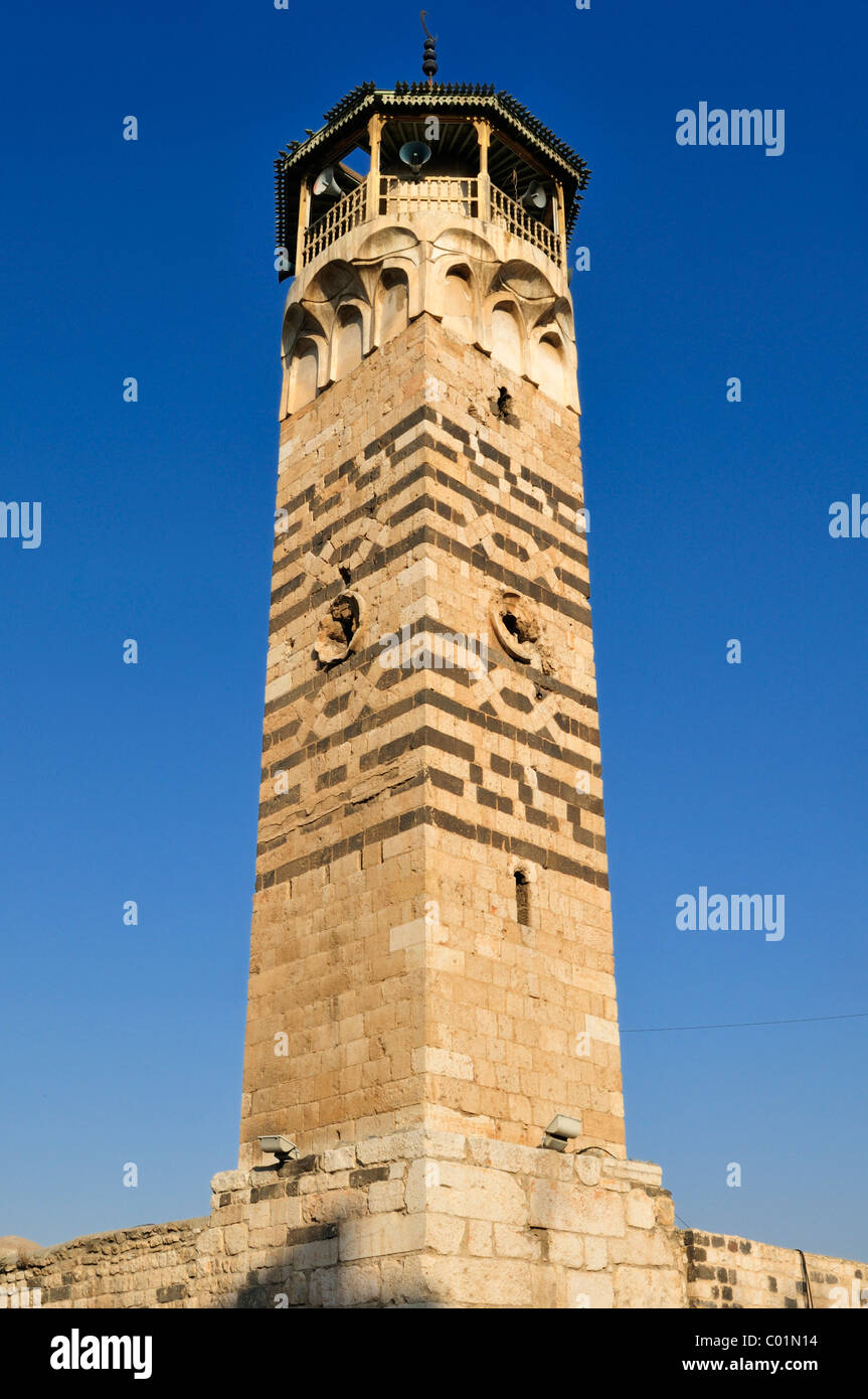 Historic minaret of Nuri, Nouri Mosque in Hama, Syria, Middle East ...