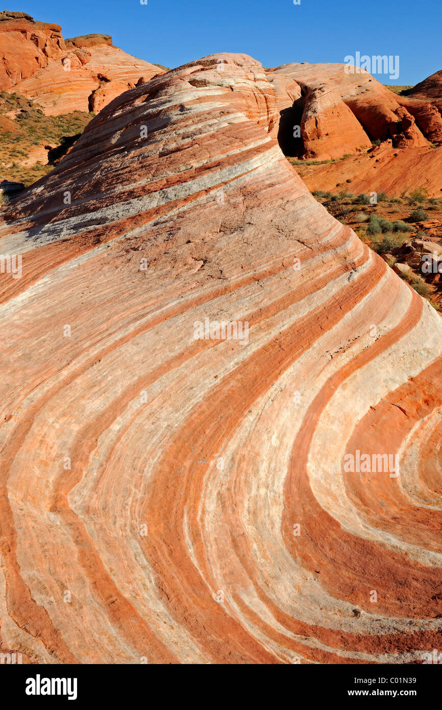 Fire Wave, rock formation, Valley of Fire State Park, Nevada, USA ...