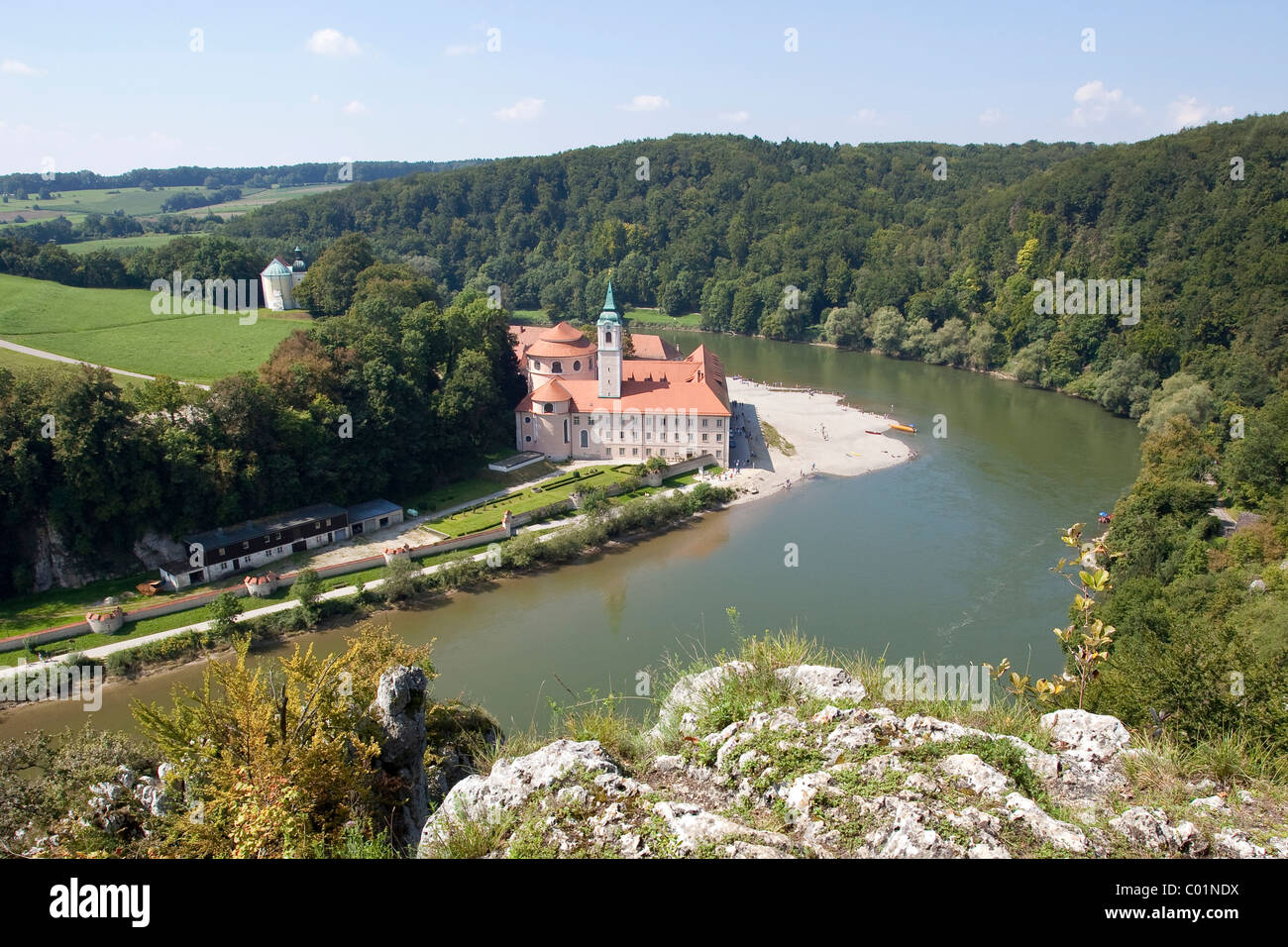Weltenburg Monastery on the Danube River near Kelheim, Bavaria, Germany ...