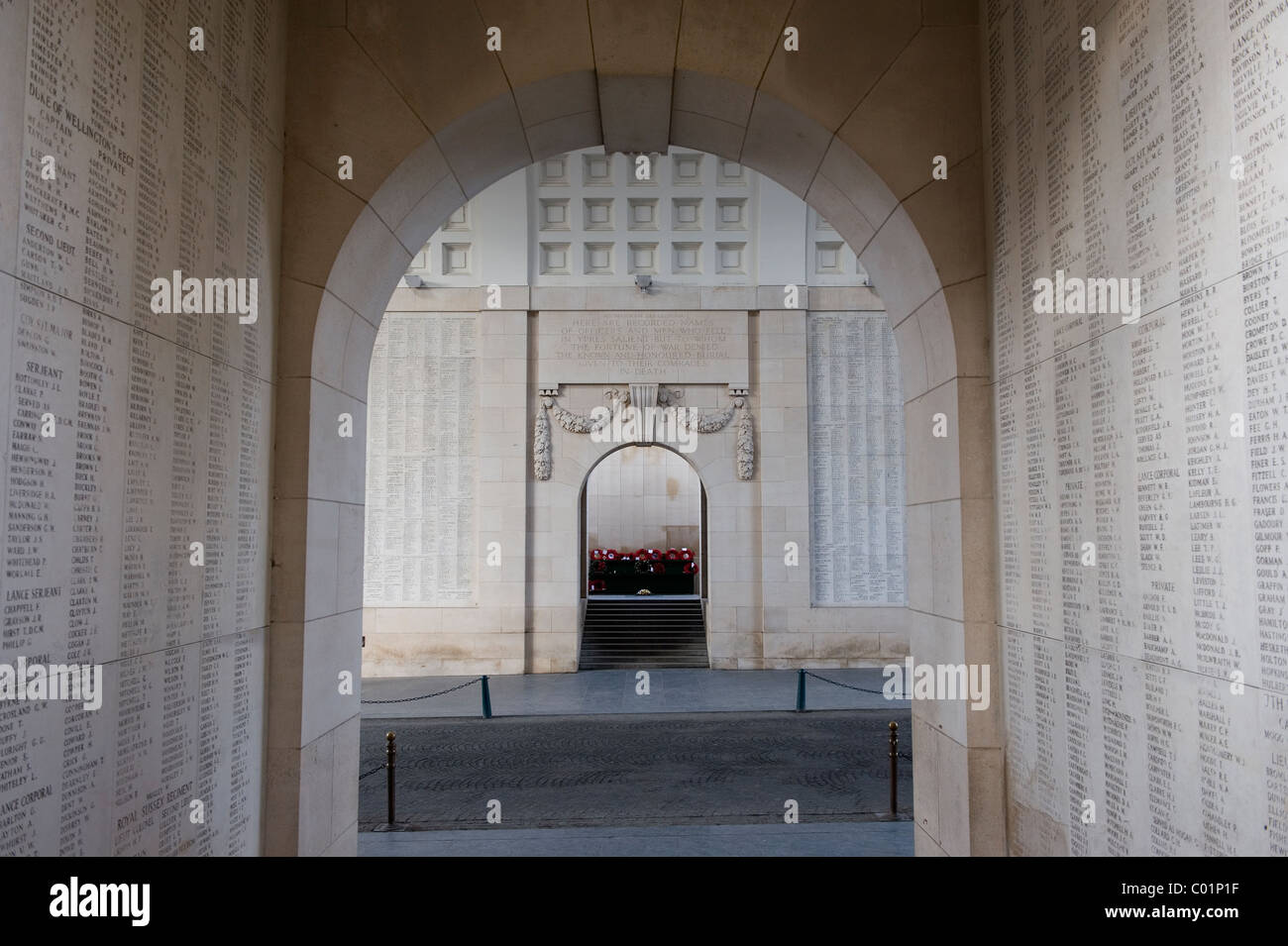 THE MENIN GATE YPRES-IEPER, BELGIUM. OVER 57,000 NAMES OF THOSE ...