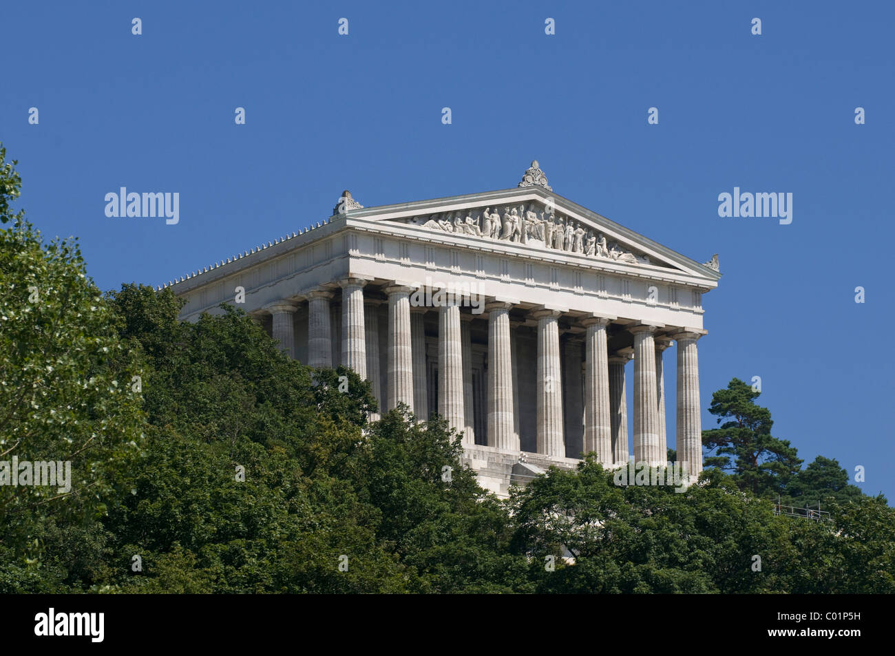 Walhalla, German glory and honor hall, national monument in Donaustauf ...