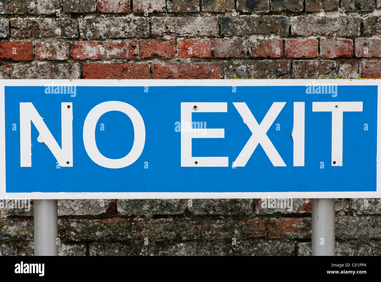 No exit sign signs hi-res stock photography and images - Alamy