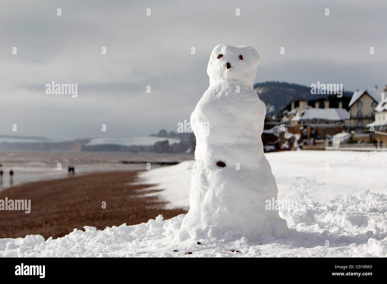 Snowman by the sea winter hi-res stock photography and images - Alamy