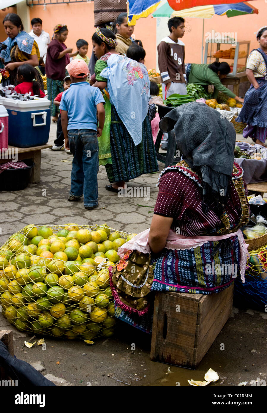 Guatemala. Town of Almolonga. Vegetables market Stock Photo - Alamy