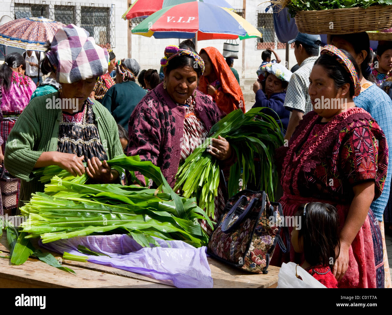 Guatemala. Town of Almolonga. Vegetables market Stock Photo - Alamy