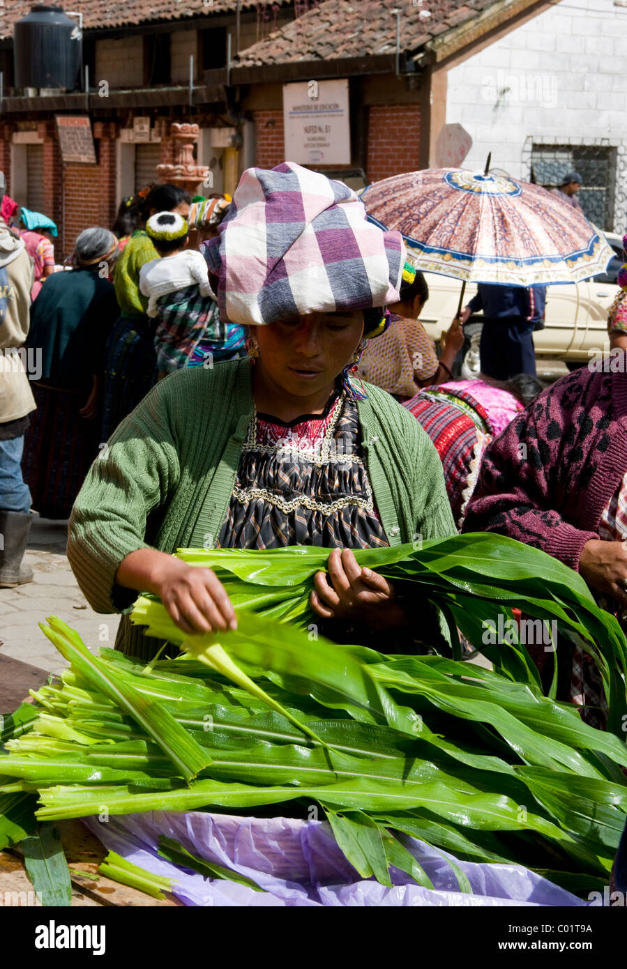 Guatemala. Town of Almolonga. Vegetables market Stock Photo - Alamy