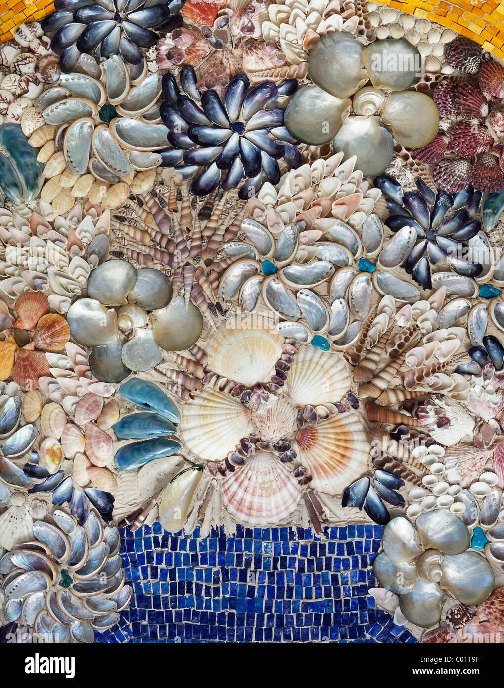 Mosaic Sea Shell Pattern