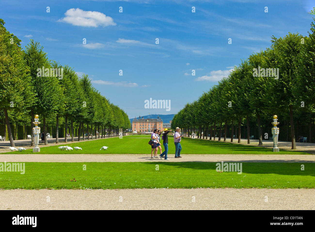 Palace gardens, Schloss Schwetzingen castle, 18th century, Schwetzingen ...