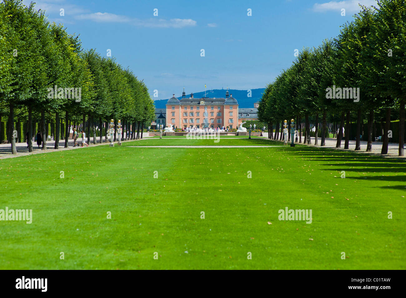 Palace gardens, Schloss Schwetzingen castle, 18th century, Schwetzingen ...