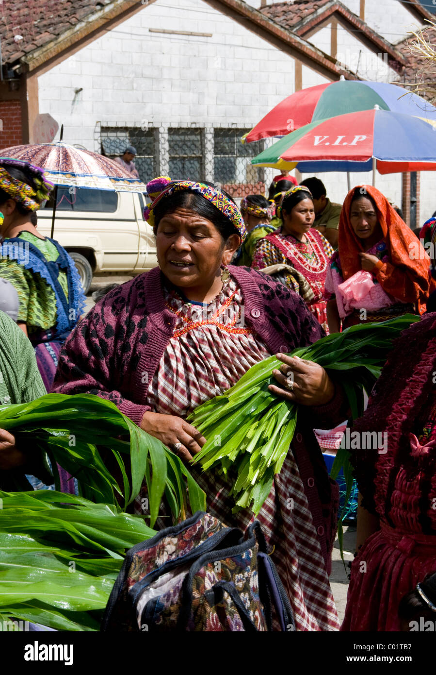 Guatemala. Town of Almolonga. Vegetables market Stock Photo - Alamy