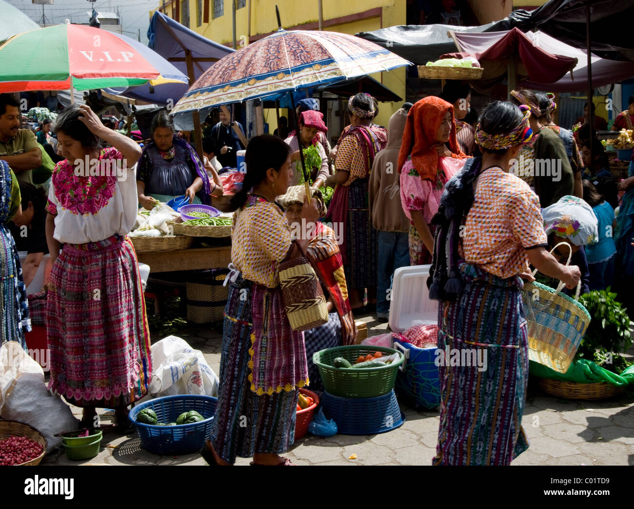 Guatemala. Town of Almolonga. Vegetables market Stock Photo - Alamy