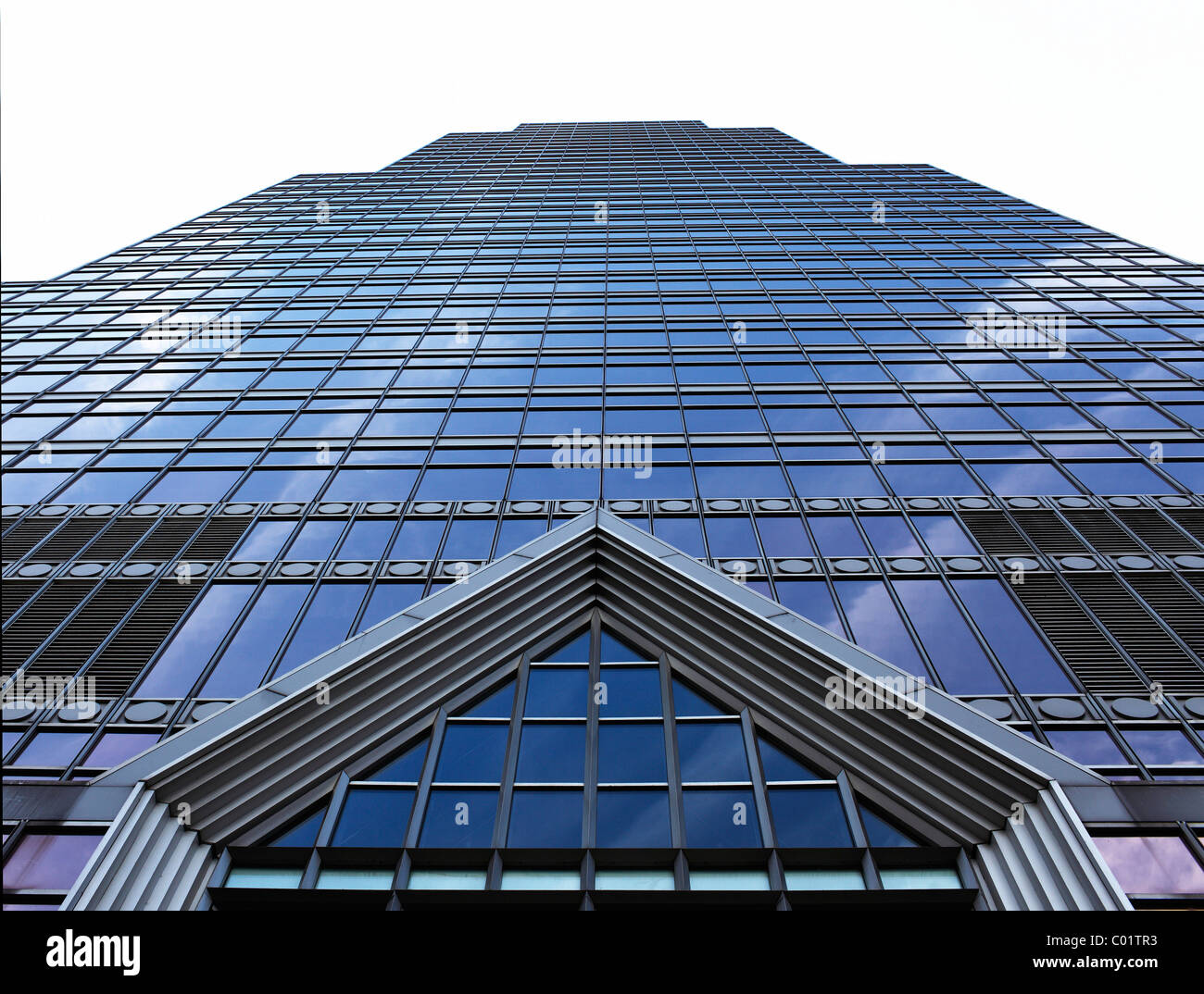 Facade of a high-rise building, Montreal, Quebec, Canada Stock Photo ...