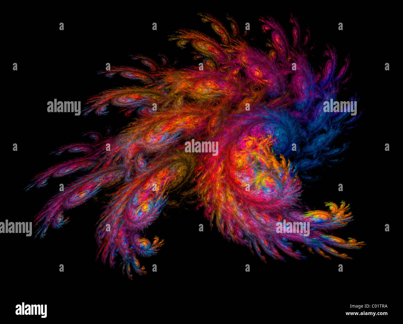 A Fractal Image Entitled Phoenix Feather Stock Photo - Alamy