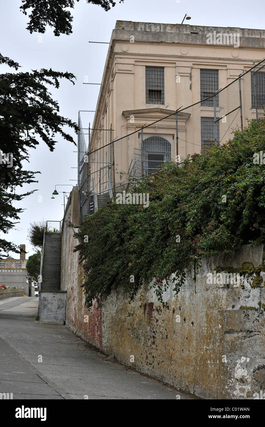 Exterior, cell block, Alcatraz Island, California, USA Stock Photo - Alamy