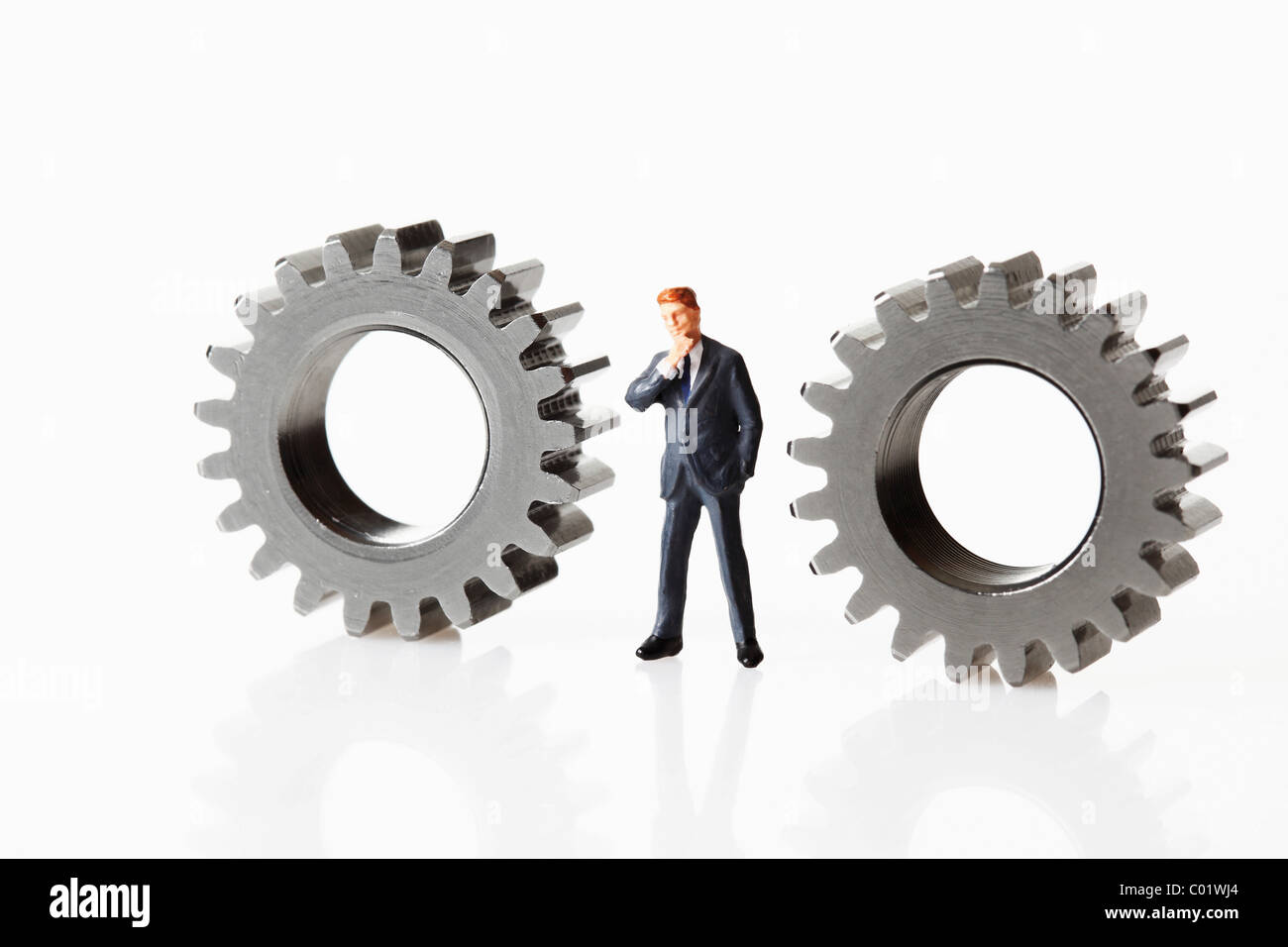 Two gear Cut Out Stock Images & Pictures - Alamy