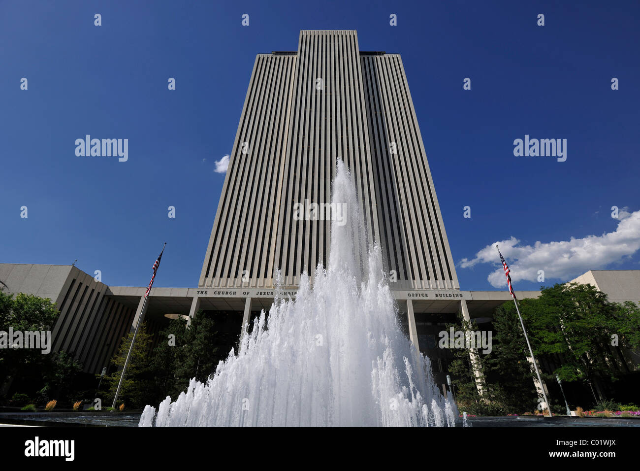 Fountain, Office Building, Temple of The Church of Jesus Christ of ...