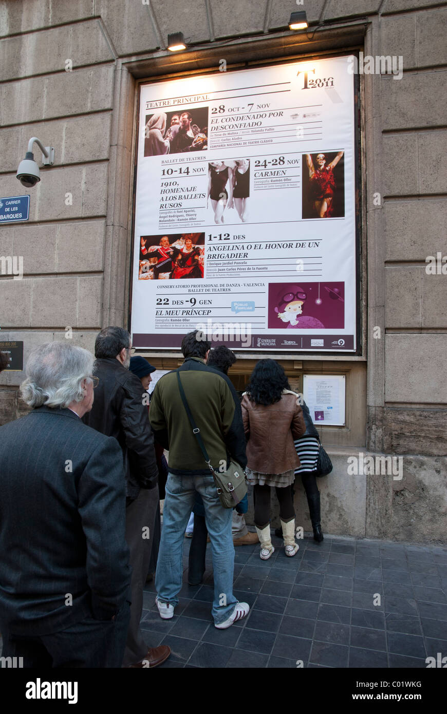 Valencia theatre, Spain Stock Photo - Alamy