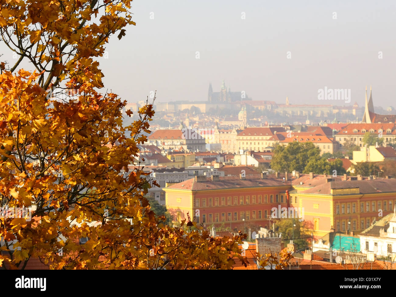 Prague misty hi-res stock photography and images - Alamy