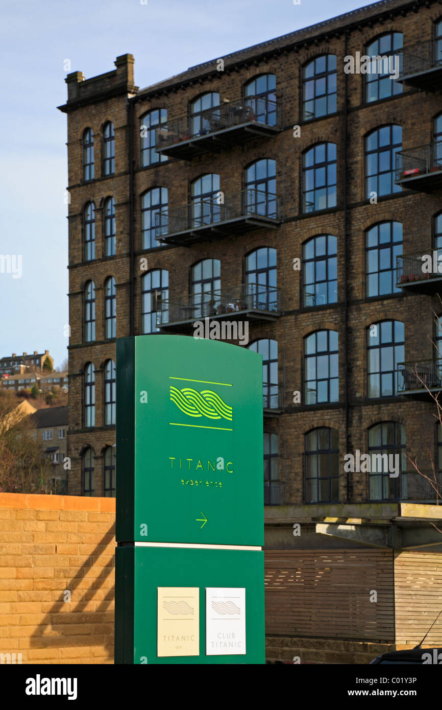 Titanic Spa, former textile mill at Linthwaite, Huddersfield, West ...