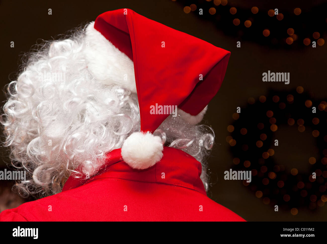 Santa, viewed from behind Stock Photo - Alamy
