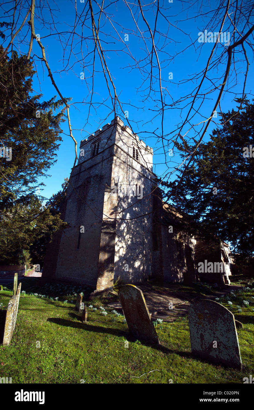 Letcombe Regis Parish Church Wantage Oxfordshire England UK Snowdrops ...