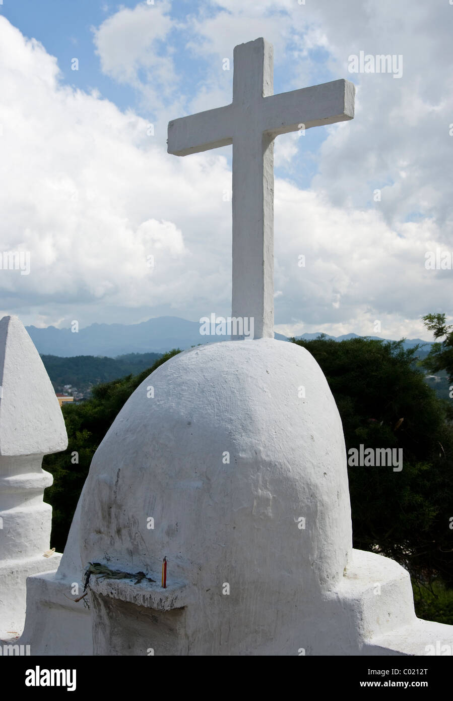 Guatemala. City of Cobán. The Calvario church Stock Photo - Alamy