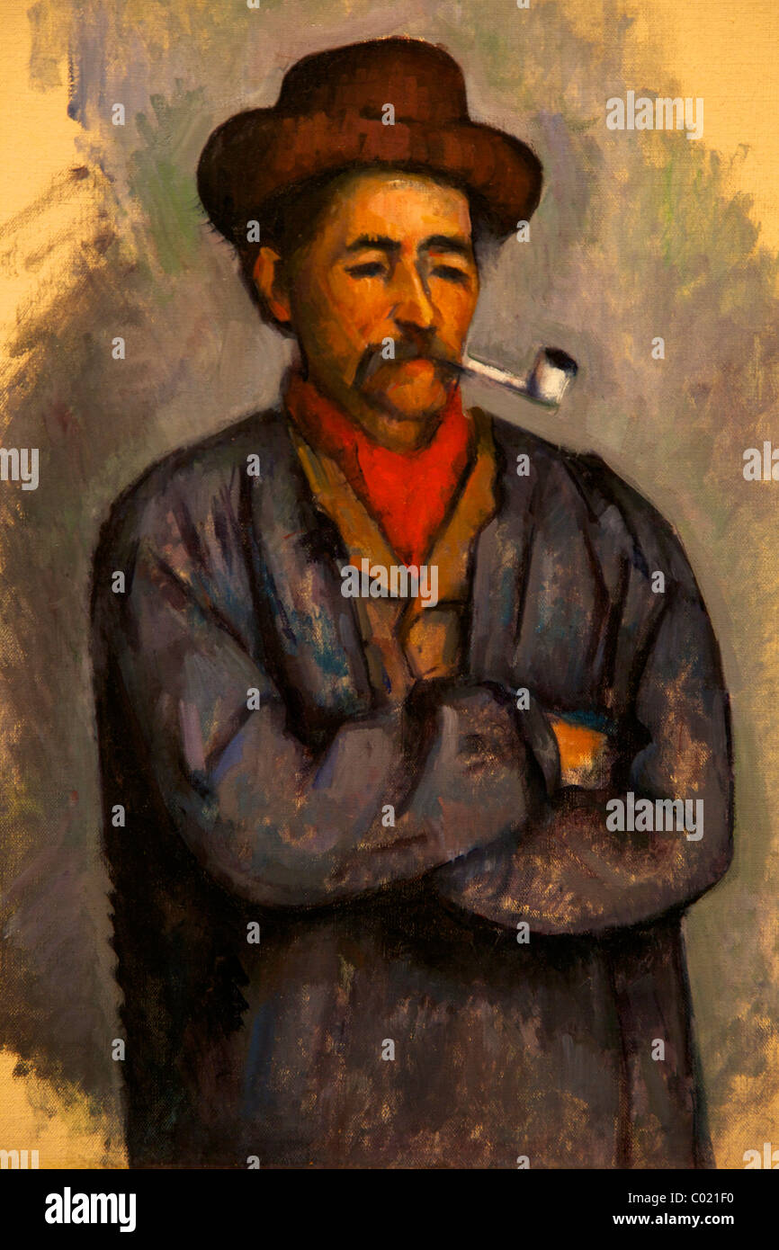 Man with a Pipe, circa 1890-1892, Paul Cezanne, Courtauld Gallery ...