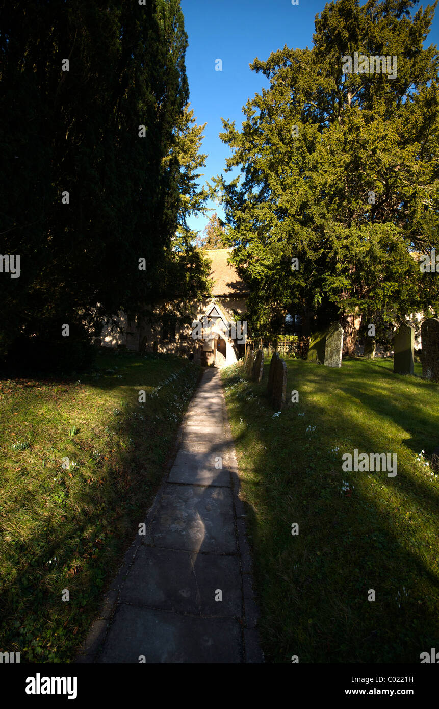 Letcombe Regis Parish Church Wantage Oxfordshire England UK Path Stock ...