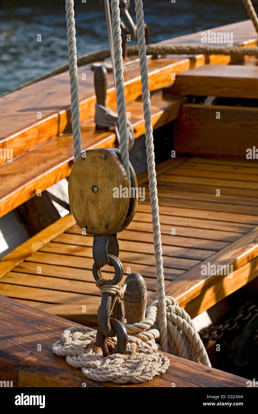 Old wooden block Stock Photo - Alamy