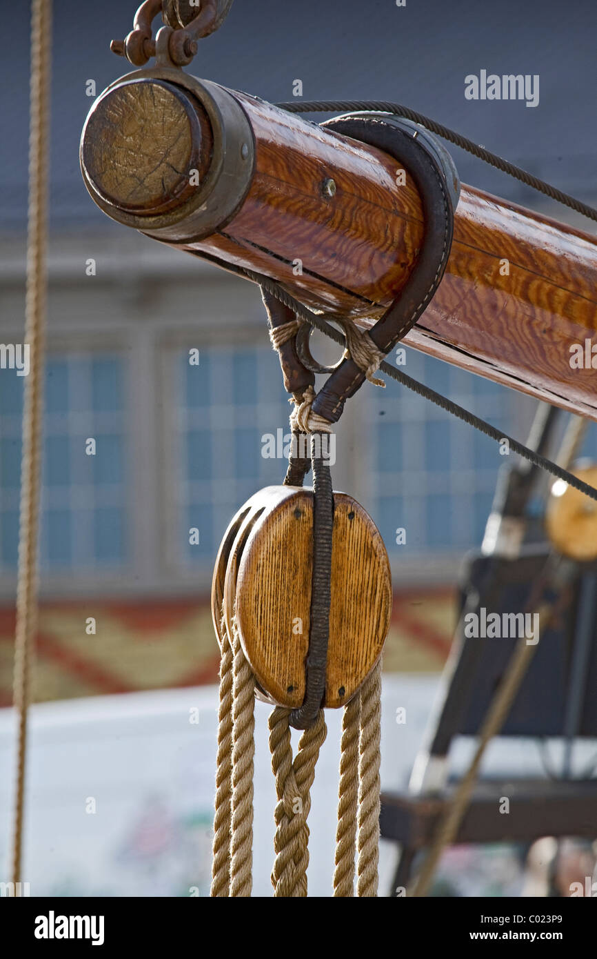 Old wooden block Stock Photo - Alamy