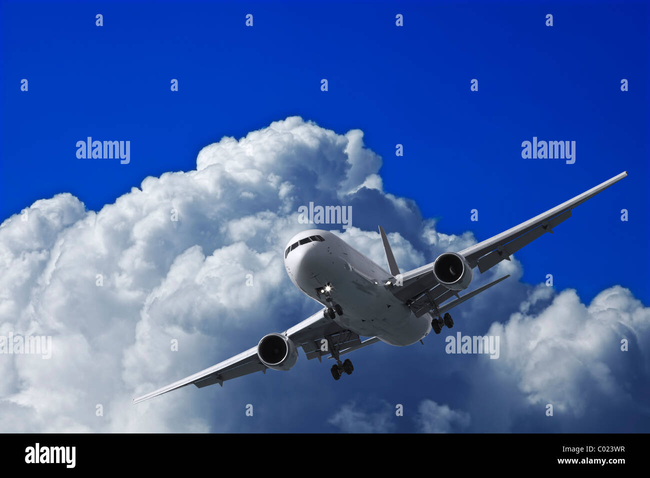 Jet aircraft in a sky Stock Photo - Alamy