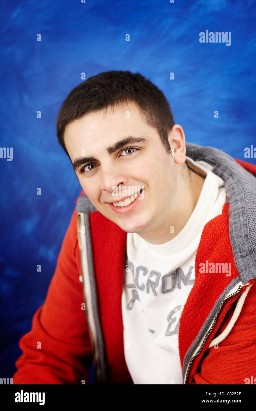 A teenage boy high school senior Stock Photo - Alamy