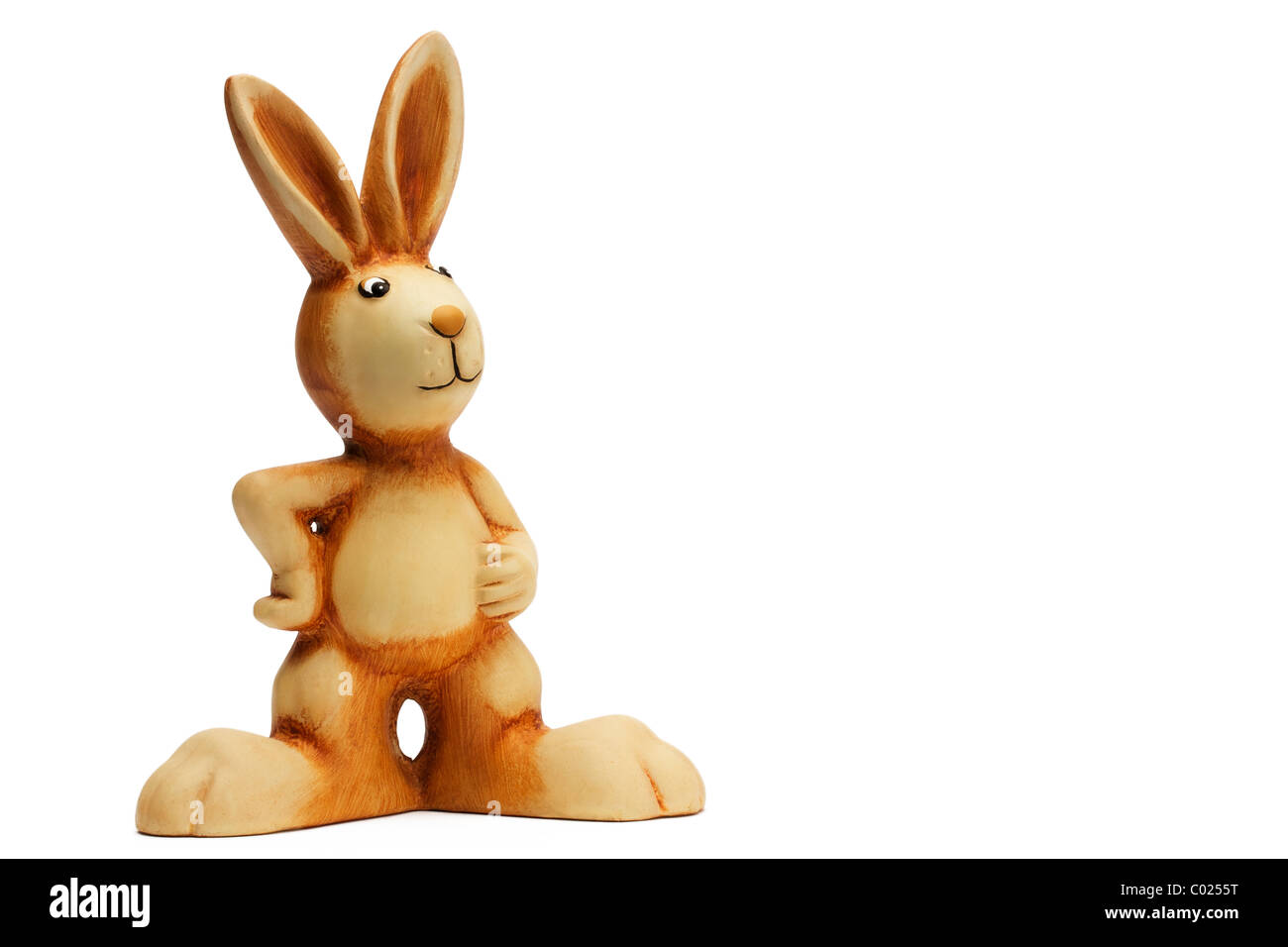 easter bunny on white background Stock Photo - Alamy