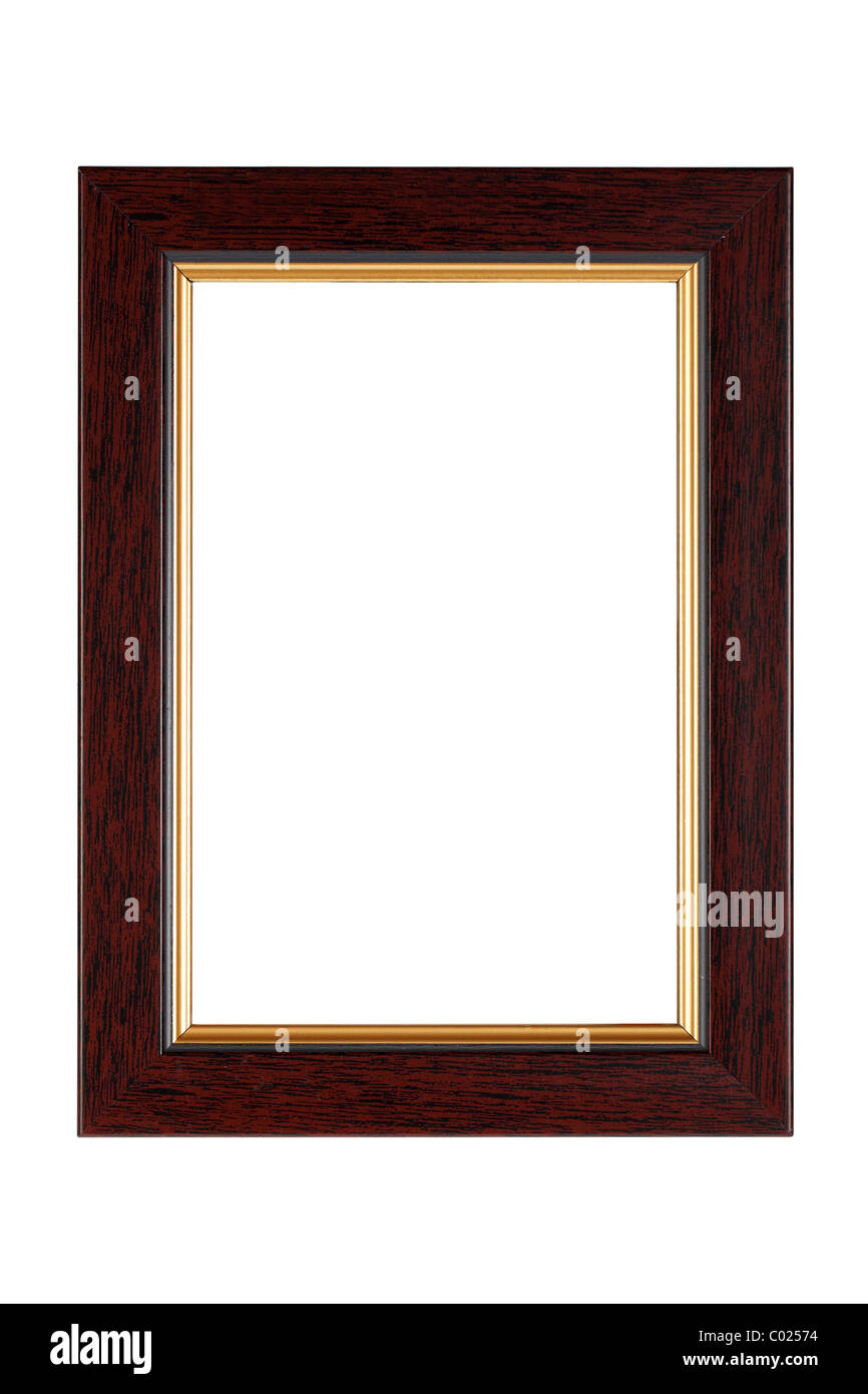 gold brown frame cutout - vertically Stock Photo - Alamy