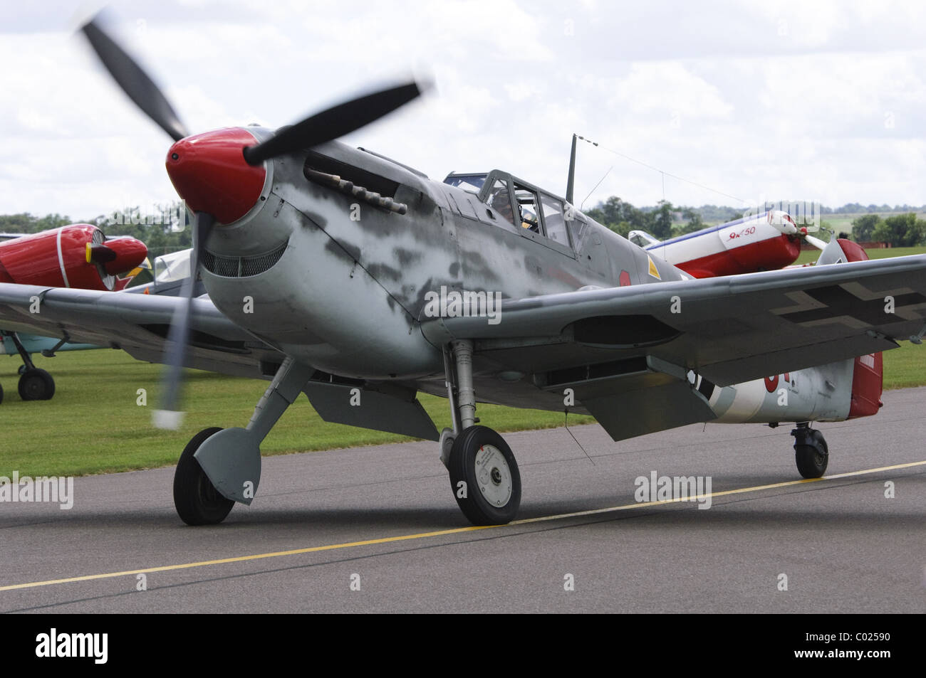 Messerchmitt BF-109G (Hispano HA-1112 MIL Buchon) in Luftwaffe markings ...