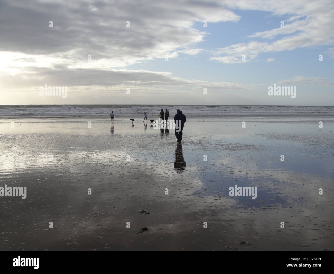 UK country beach scene Stock Photo - Alamy