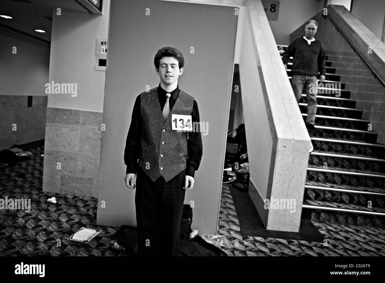 Male Irish dancer prepares for mens senior competition 2010 World Irish ...