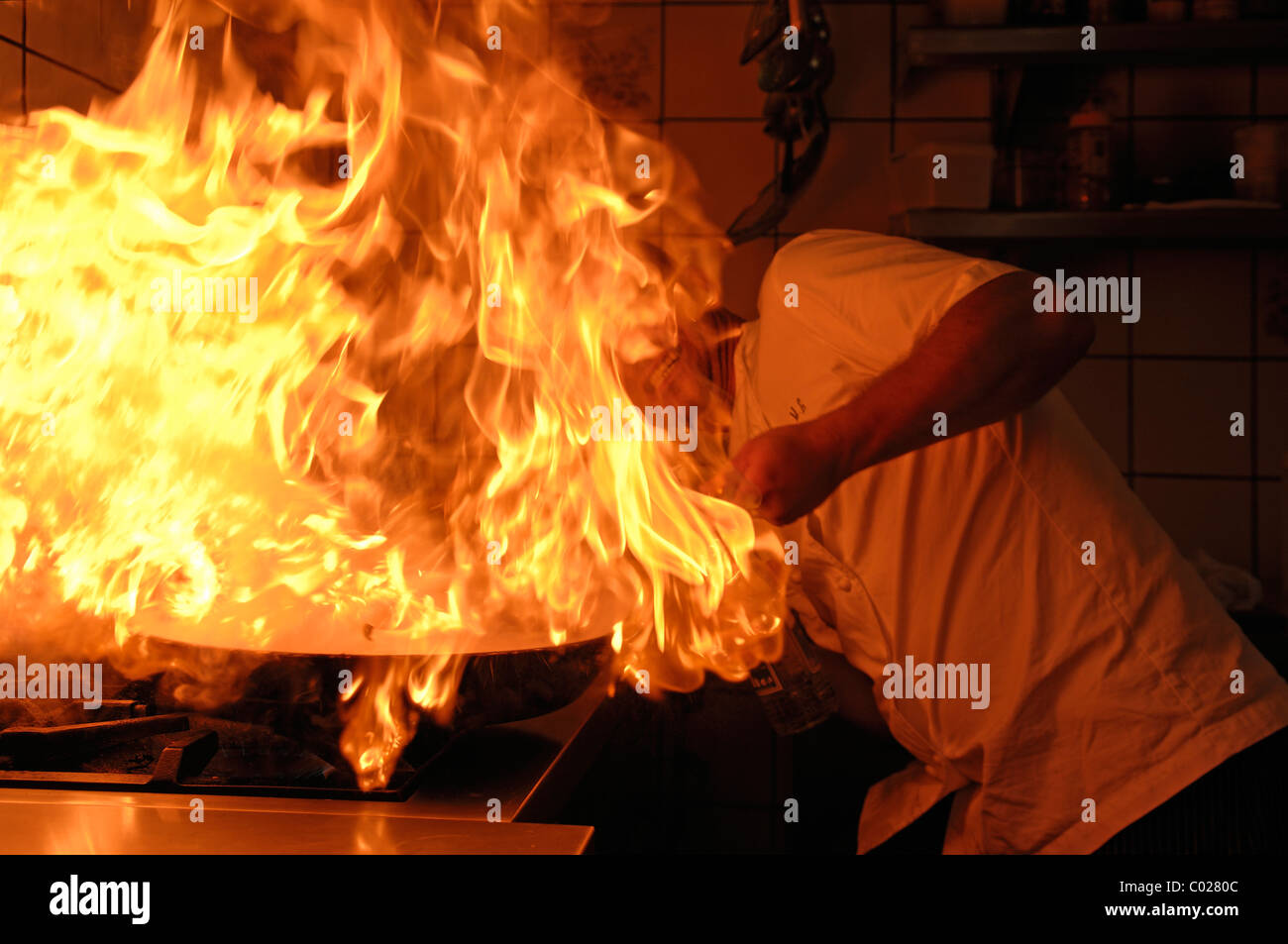 Pan On Fire High Resolution Stock Photography and Images - Alamy