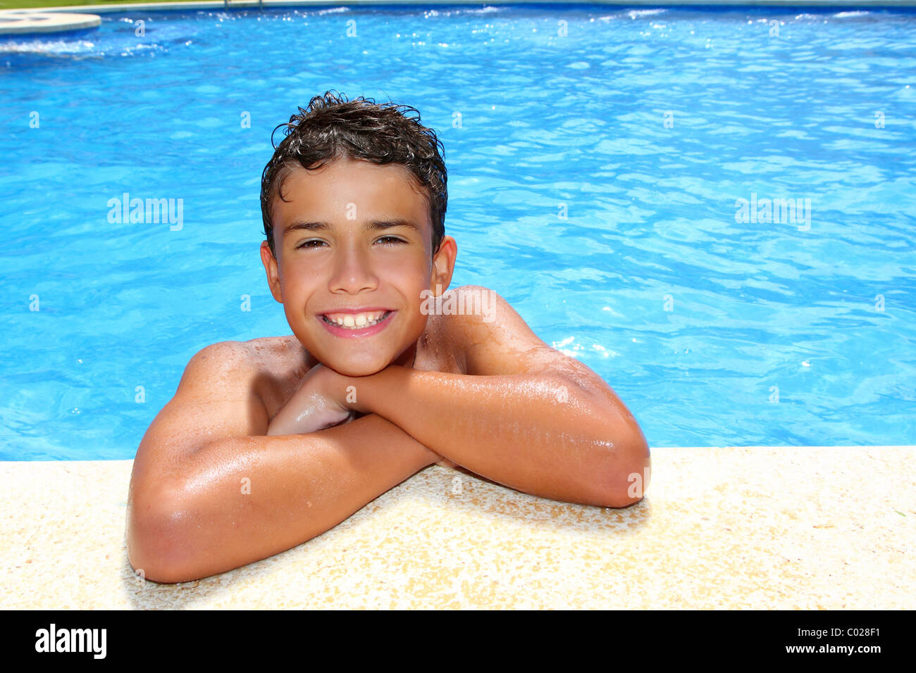 Teenager male swimming pool hi-res stock photography and images - Alamy