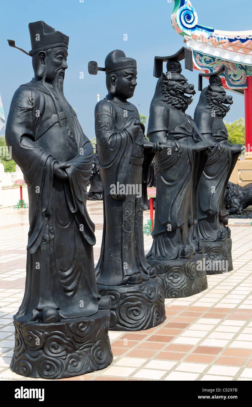 ornate temple figures Bangkok Thailand Stock Photo - Alamy