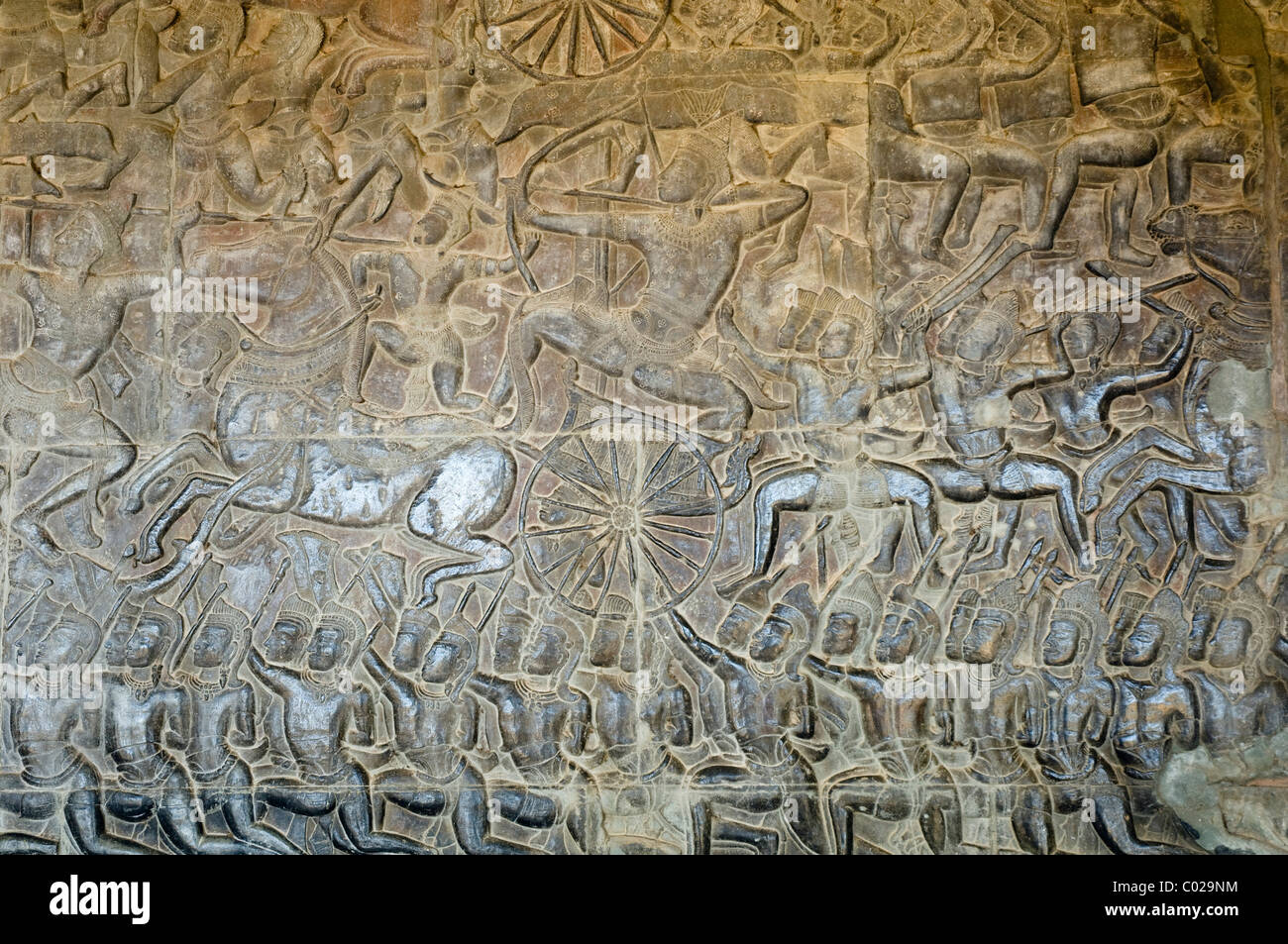 Wall relief, Angkor Wat Temple, Angkor temples, Siem Reap, Cambodia ...