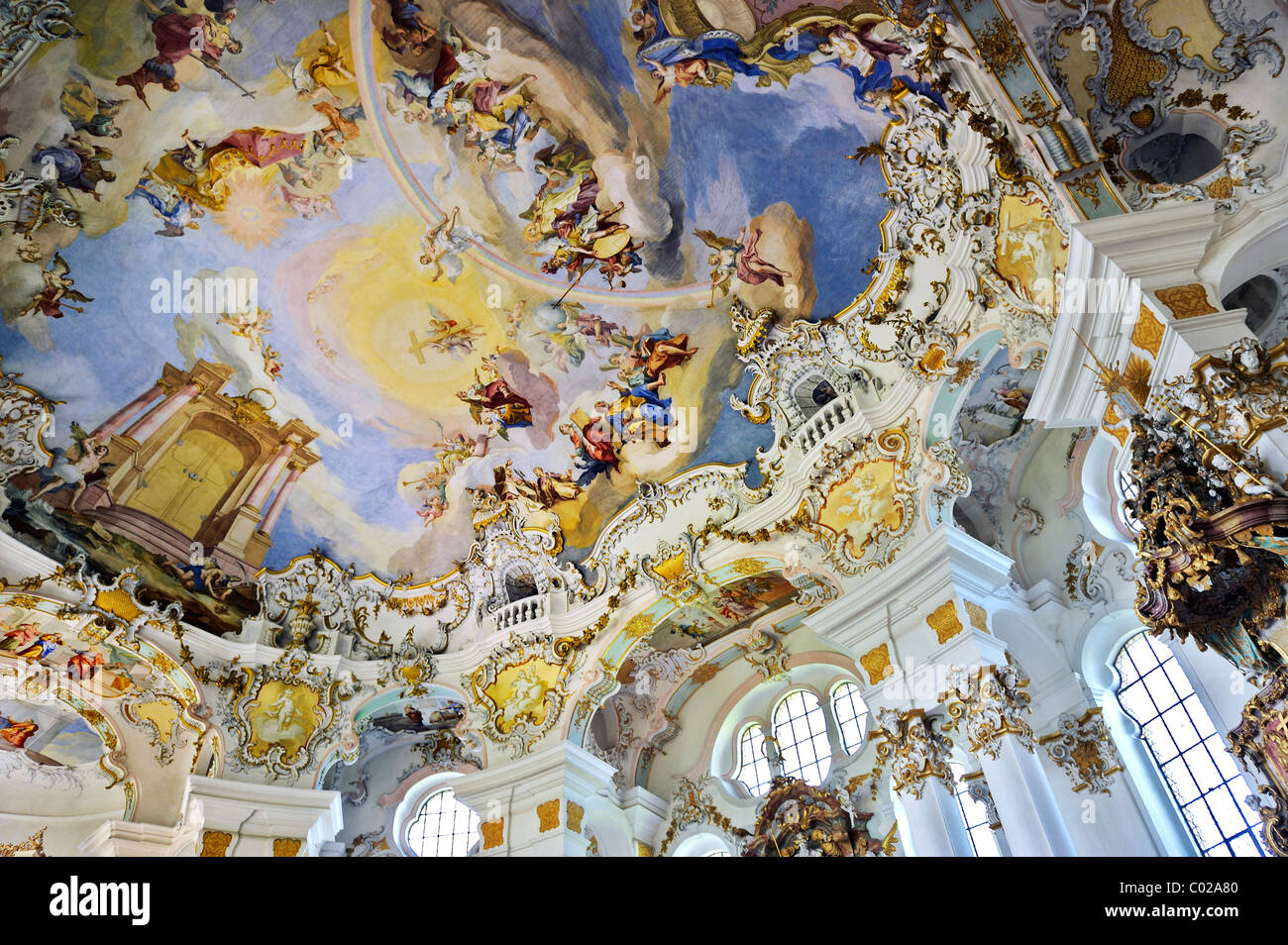 Colourful ceiling fresco hi-res stock photography and images - Alamy
