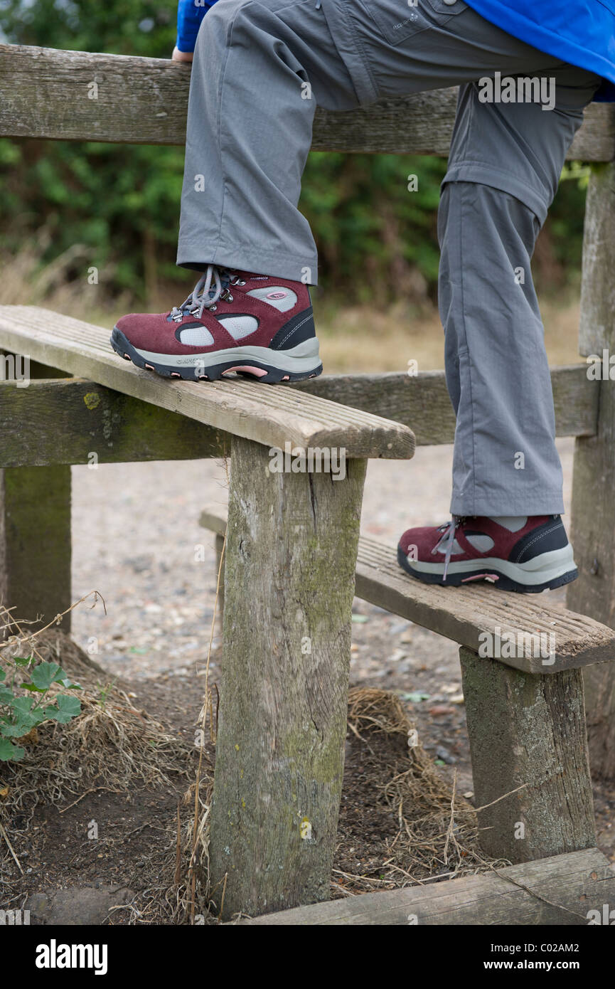 Steps over fence hi-res stock photography and images - Alamy