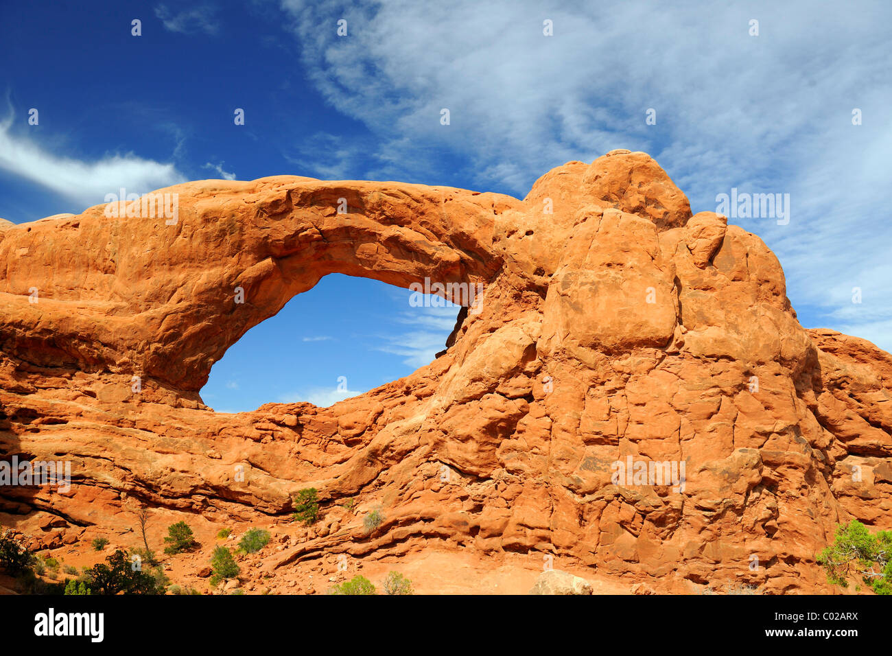 "South Window" in the evening light, Arches National Park, Utah, USA ...
