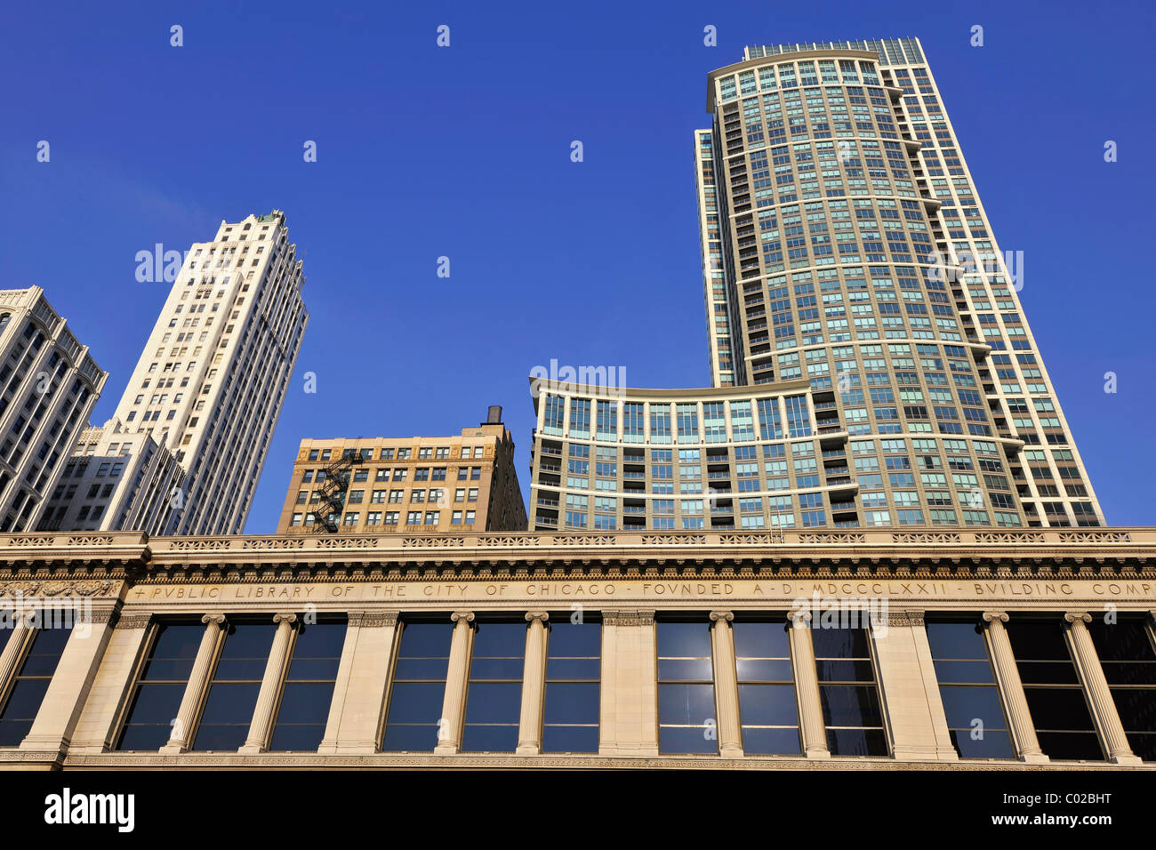 Public Library, The Heritage Millennium Park, skyline, Chicago ...